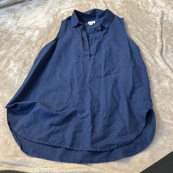 J. Crew | Tops | J Crew Linen Blouse | Poshmark